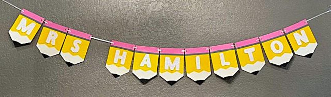 Personalized Teacher Name Banner - Teacher Banner - Classroom Decor - Etsy