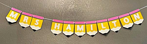 Personalized Teacher Name Banner - Teacher Banner - Classroom Decor - Etsy
