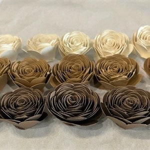 Brown Paper Roses - Brown Paper Flowers - Etsy