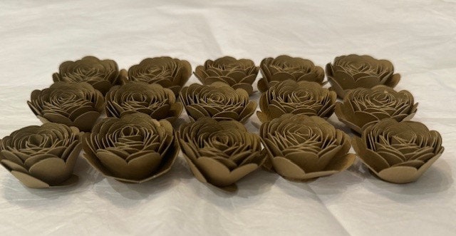 Kraft Brown Paper Roses - Kraft Brown Paper Flowers - Etsy