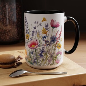 Wildflower Coffee Mug,floral Coffee Mug,wildflower Mug Gift,botanical ...