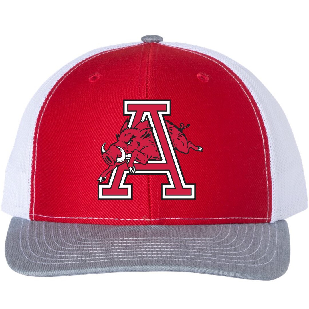 Arkansas Razorbacks Jumping Hog Classic 3D Snapback Trucker - Etsy