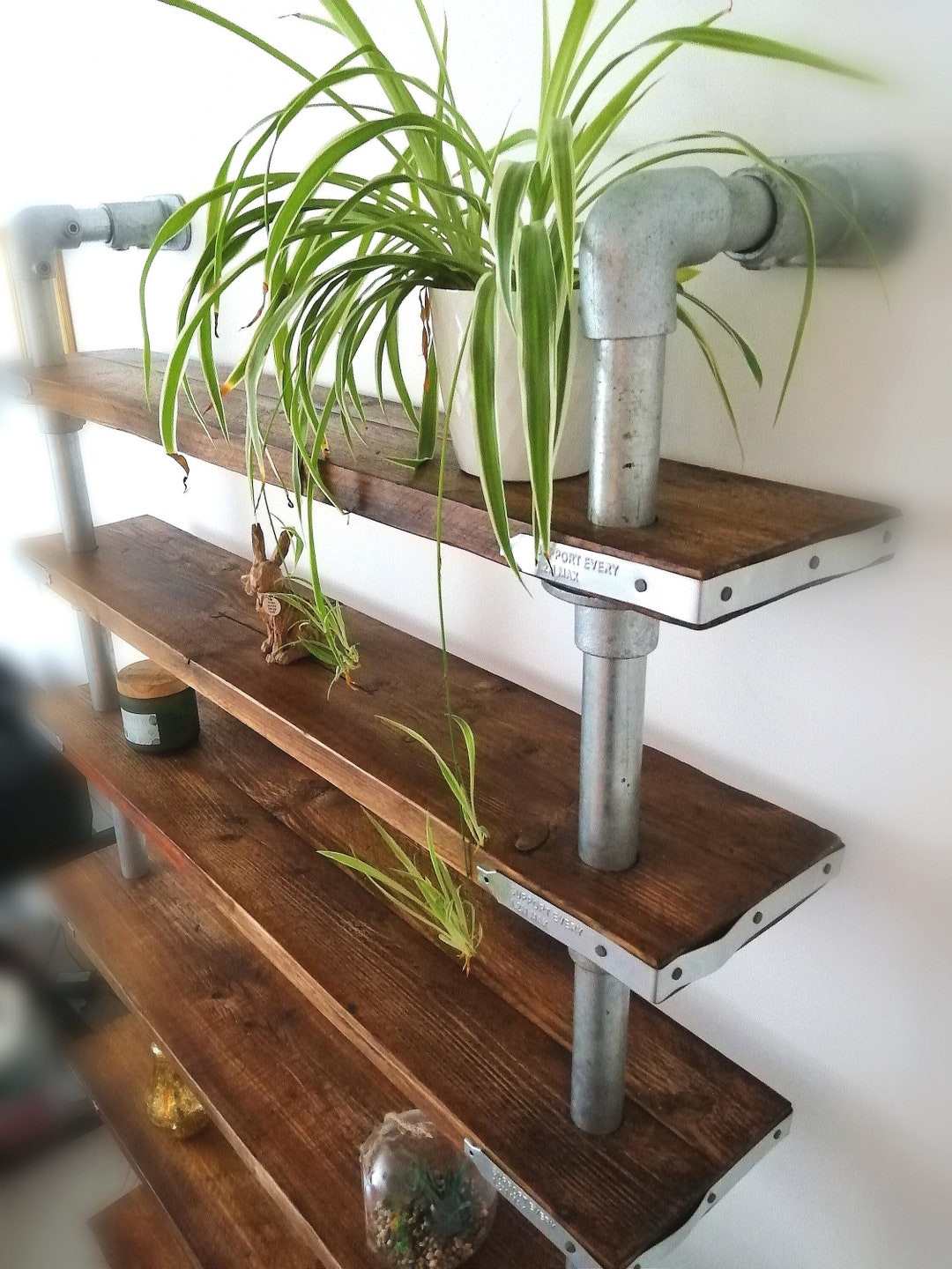 Reclaimed Scaffold Board Book Shelves - Etsy