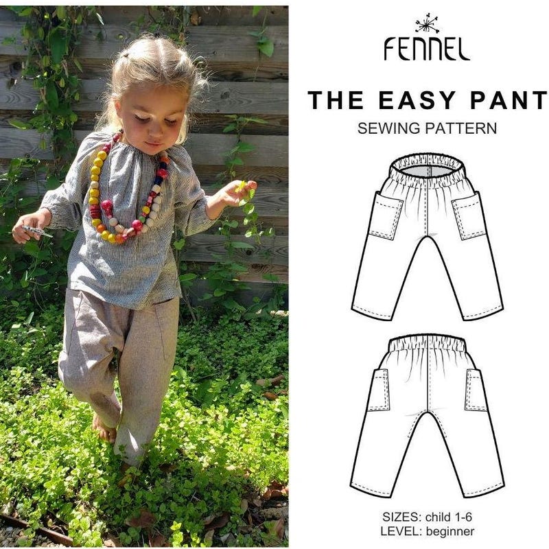 Pdf Sewing Patterns for Children - Etsy