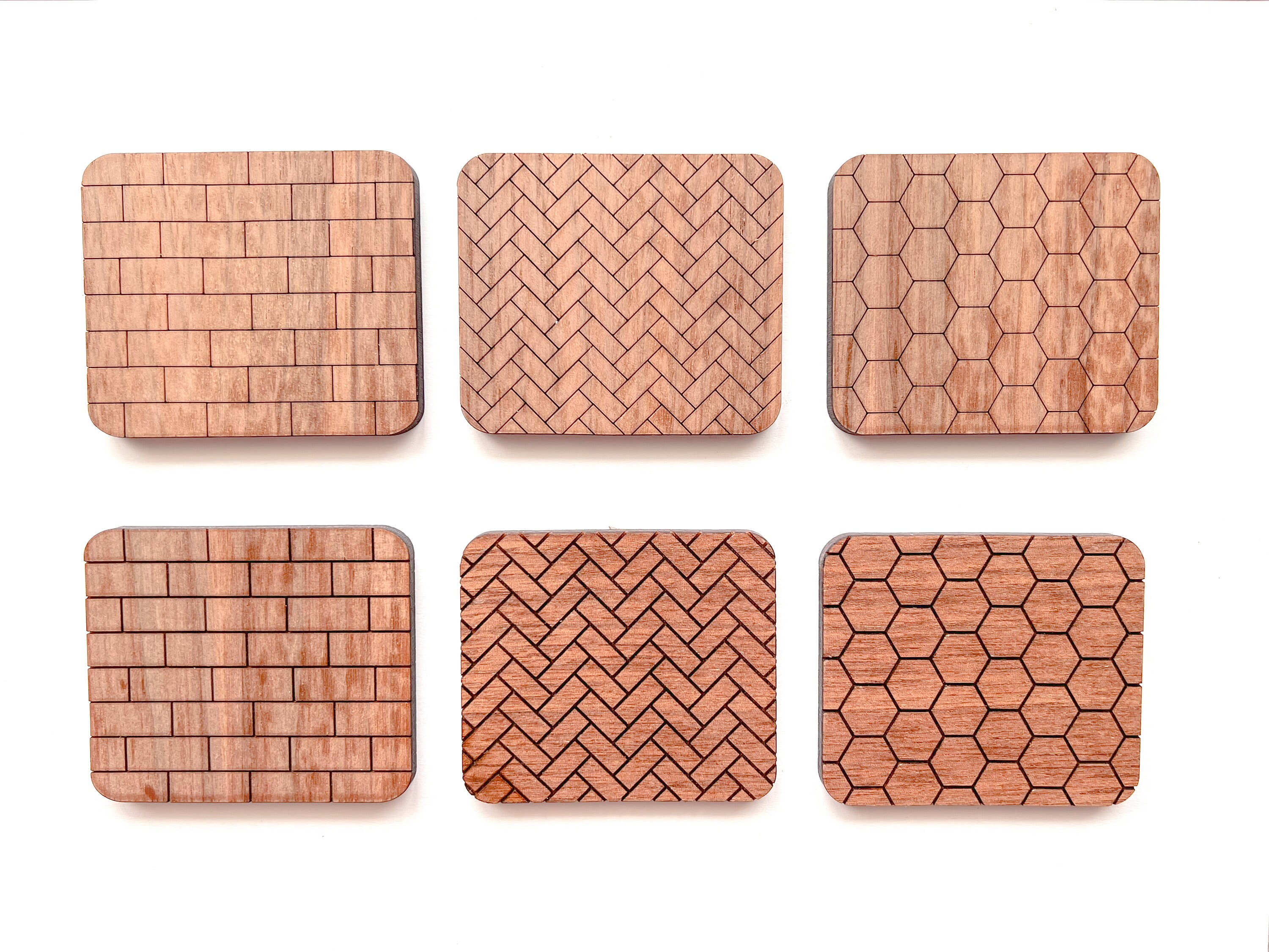 3 Tile Patterns Glowforge Bundle SVG, AI File - Etsy