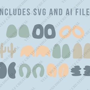 11 Boho-inspired Shapes for Glowforge | SVG and AI Files, Ideal for ...