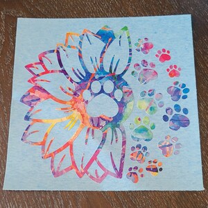 Vinyl Decal | Sunflower Paw Prints | Dog Lover | Cat Lover | Pets ...