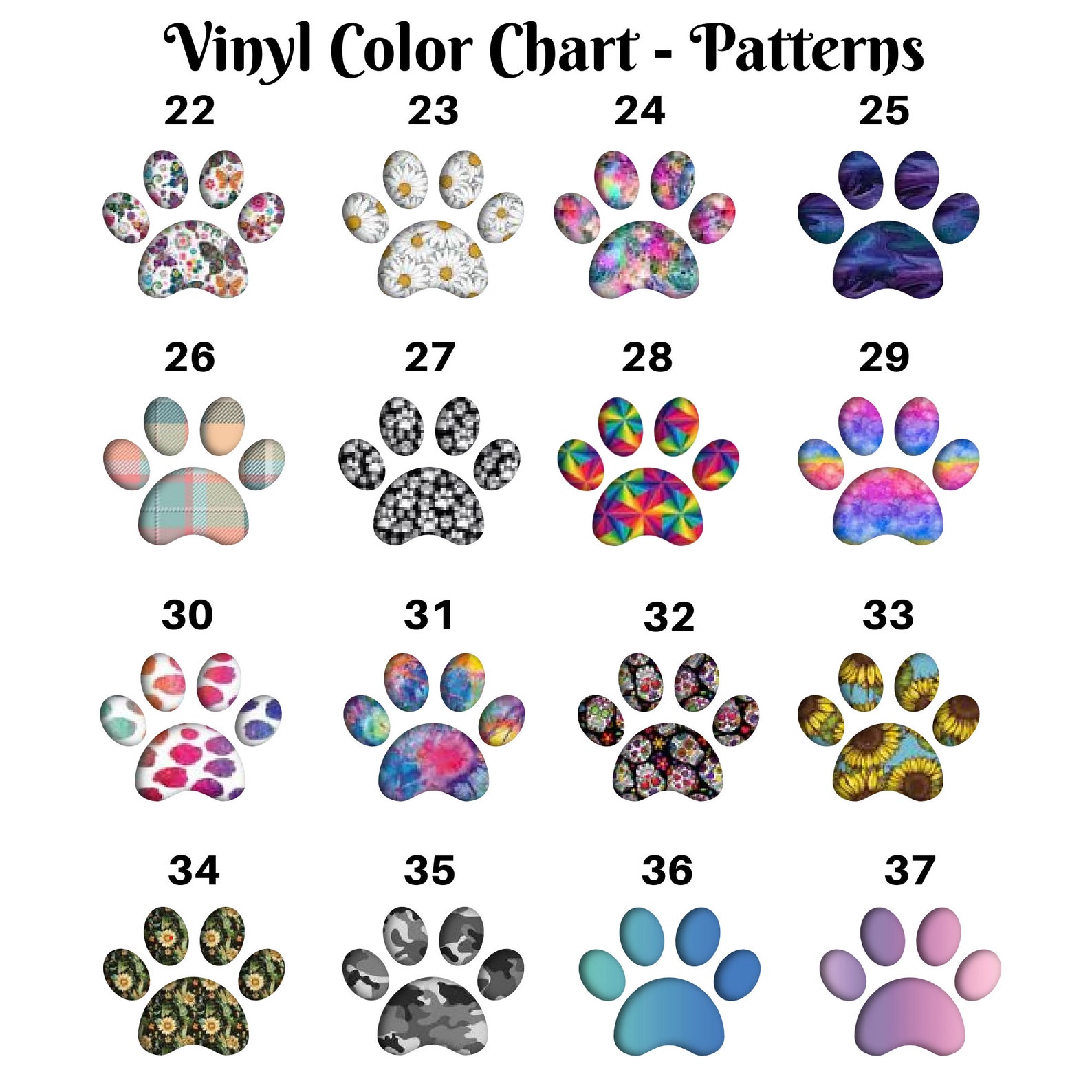 Vinyl Decal Sunflower Paw Prints Dog Lover Cat Lover - Etsy