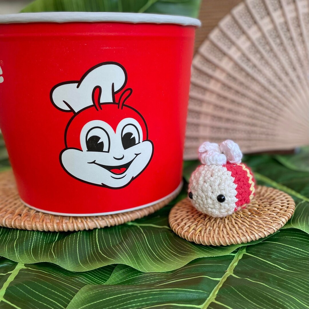 PRE-ORDER Jolly Baby Jollibee Handmade Crochet Amigurumi Keychain - Etsy