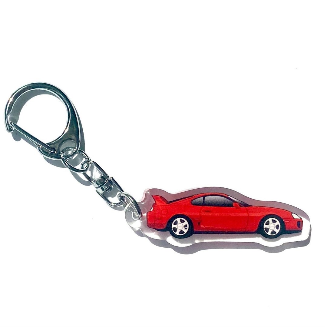 JDM Toyota Supra Keychain (red) - Etsy