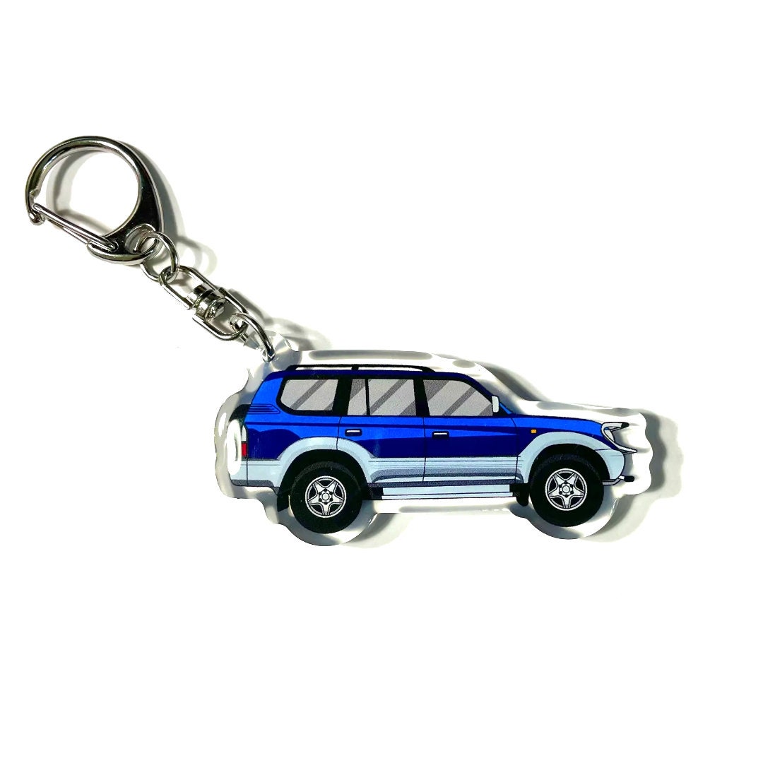 JDM Toyota Land Cruiser Prado Keychain (blue) - Etsy