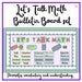 Math Display Board for Classroom Decor, Elementary Resources, Primary ...
