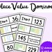 Math Manipulatives: Place Value Dominoes Educational Cards Montessori ...