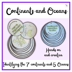 The 7 Continents: World Geography World Map Printable Continent Size ...