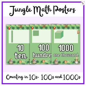 Math Posters: Classroom Posters Classroom Decor Counting in 10s, 100s ...