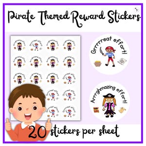 Teacher Stickers With a Pirate Theme - Etsy