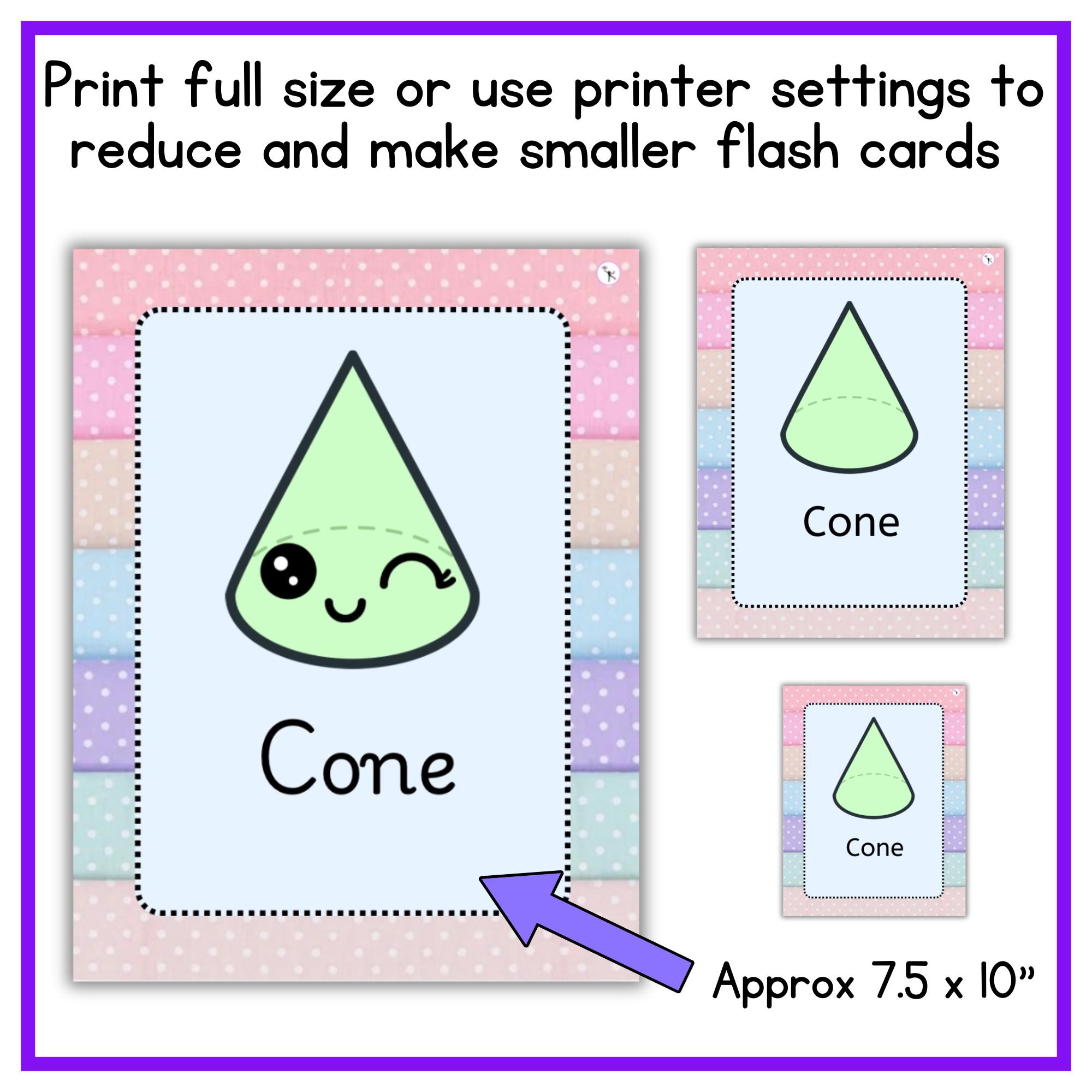 Editable Pastel Rainbow Geometry Posters: Elementary Math Learning for ...