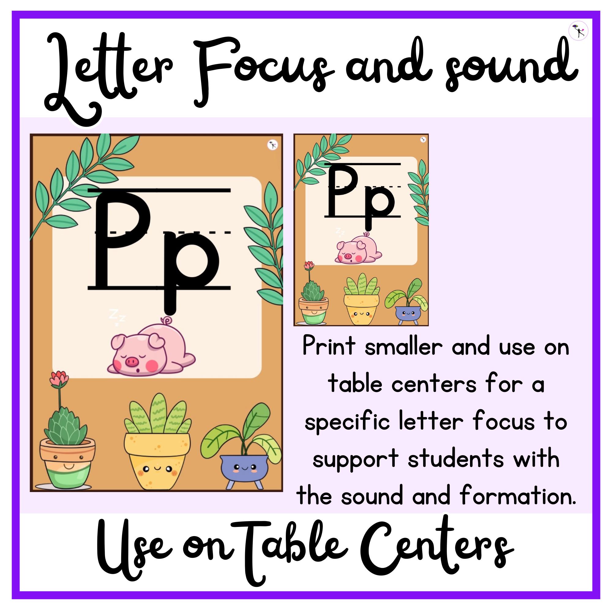 ABC Flashcards Printable Decor Alphabet Posters for Classroom Display ...