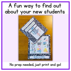 All About Me Printable Booklet for Primary and Elementary Students and ...