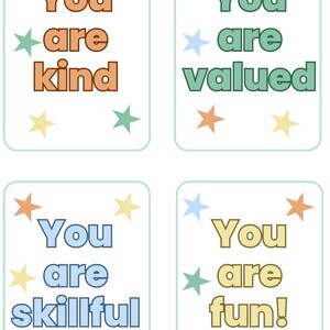 Classroom Labels: Affirmation Display Cards - Etsy