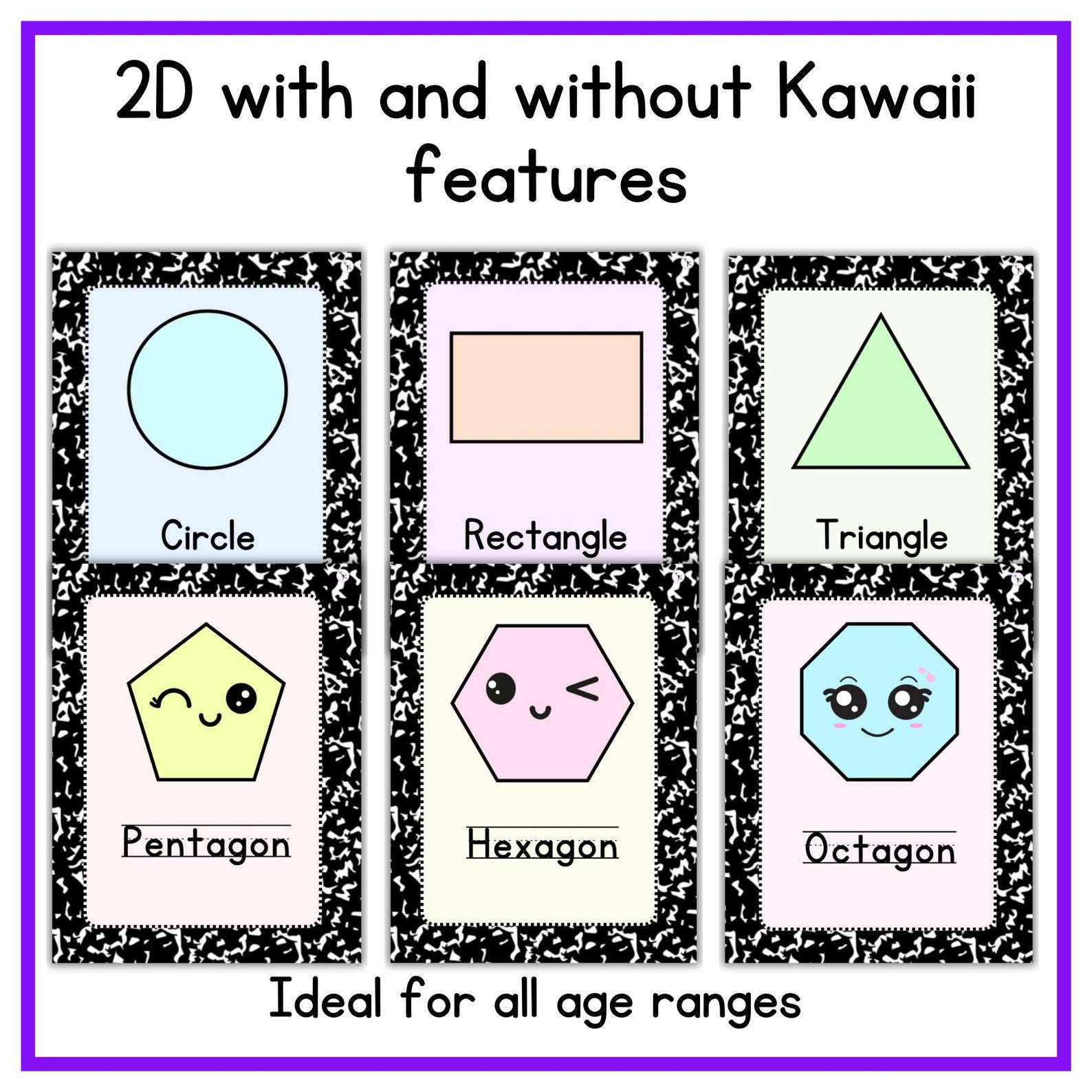 Editable 2D and 3D Shape Posters Elementary Math Learning Resources for ...