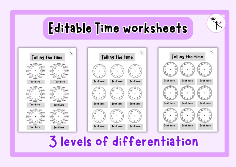 Telling Time Classroom Resources: Learning Math Worksheets and ...