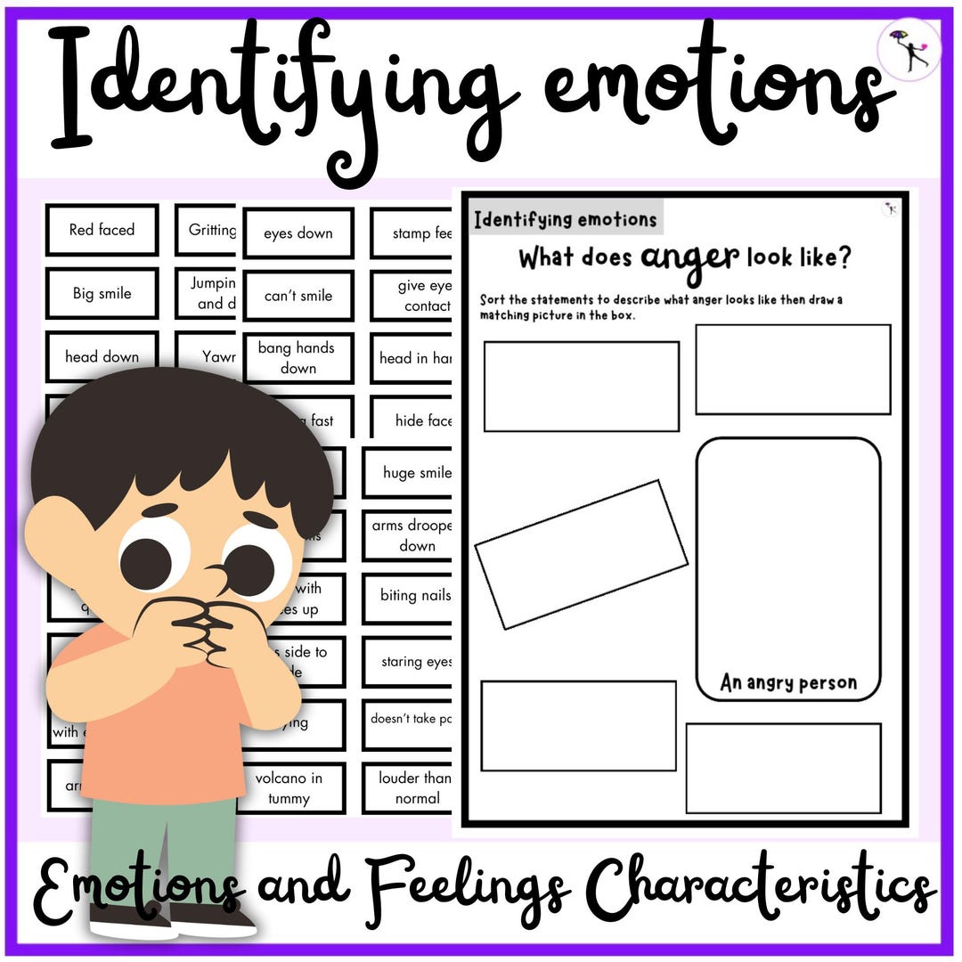 Feelings Worksheets for Self Reflection, Emotional Regulation ...