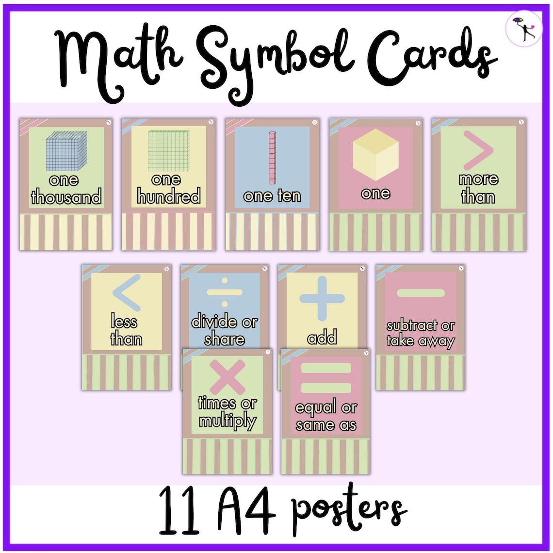 Math Display Cards: Bulletin Board Ideas; Elementary Classroom ...