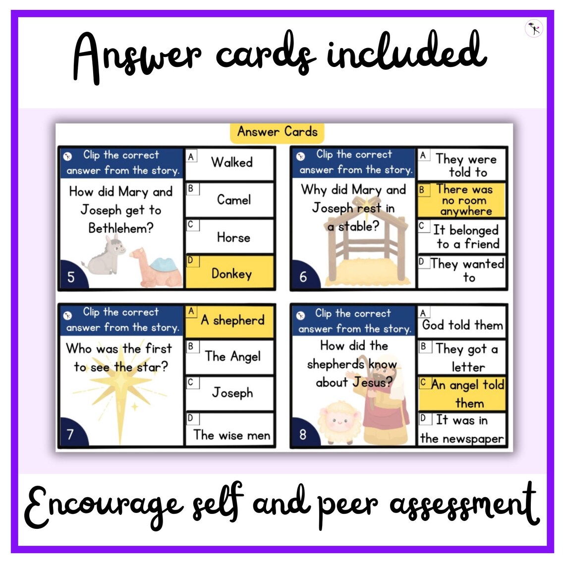 The Christmas Nativity Story: Story Retell Activity; Reading Center ...