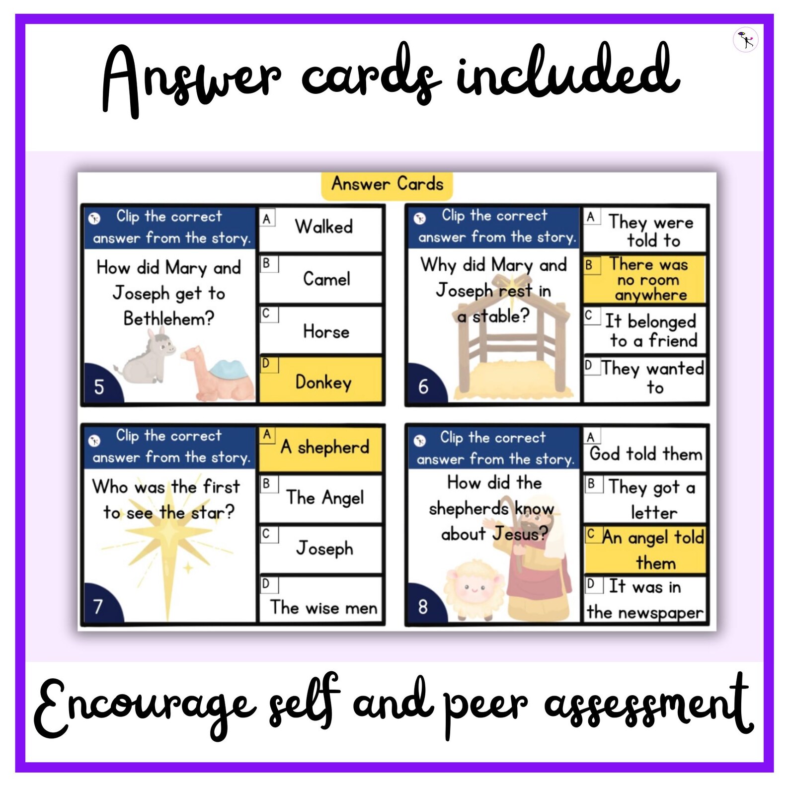 The Christmas Nativity Story: Story Retell Activity; Reading Center ...