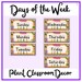 Printable Plant-themed Classroom Labels: Days, Months, Displays ...