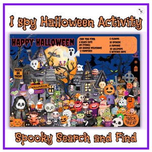 I Spy Halloween Printable Game for Kids - Hidden Pictures, Search and ...