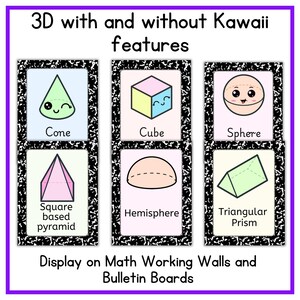 Editable 2D and 3D Shape Posters Elementary Math Learning Resources for ...