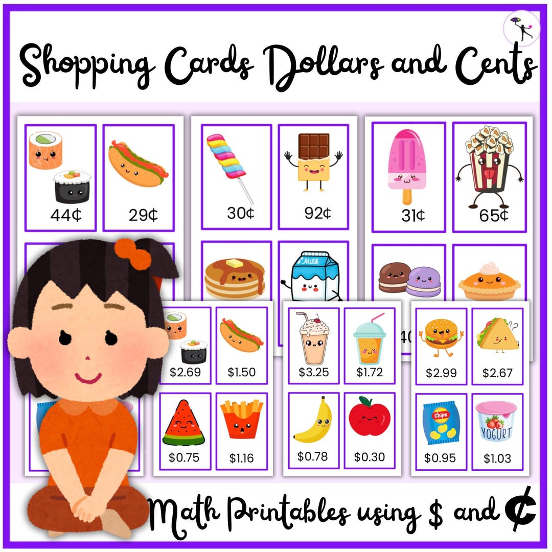 Printable Educational Money Flashcards for Kids Math Learning ...