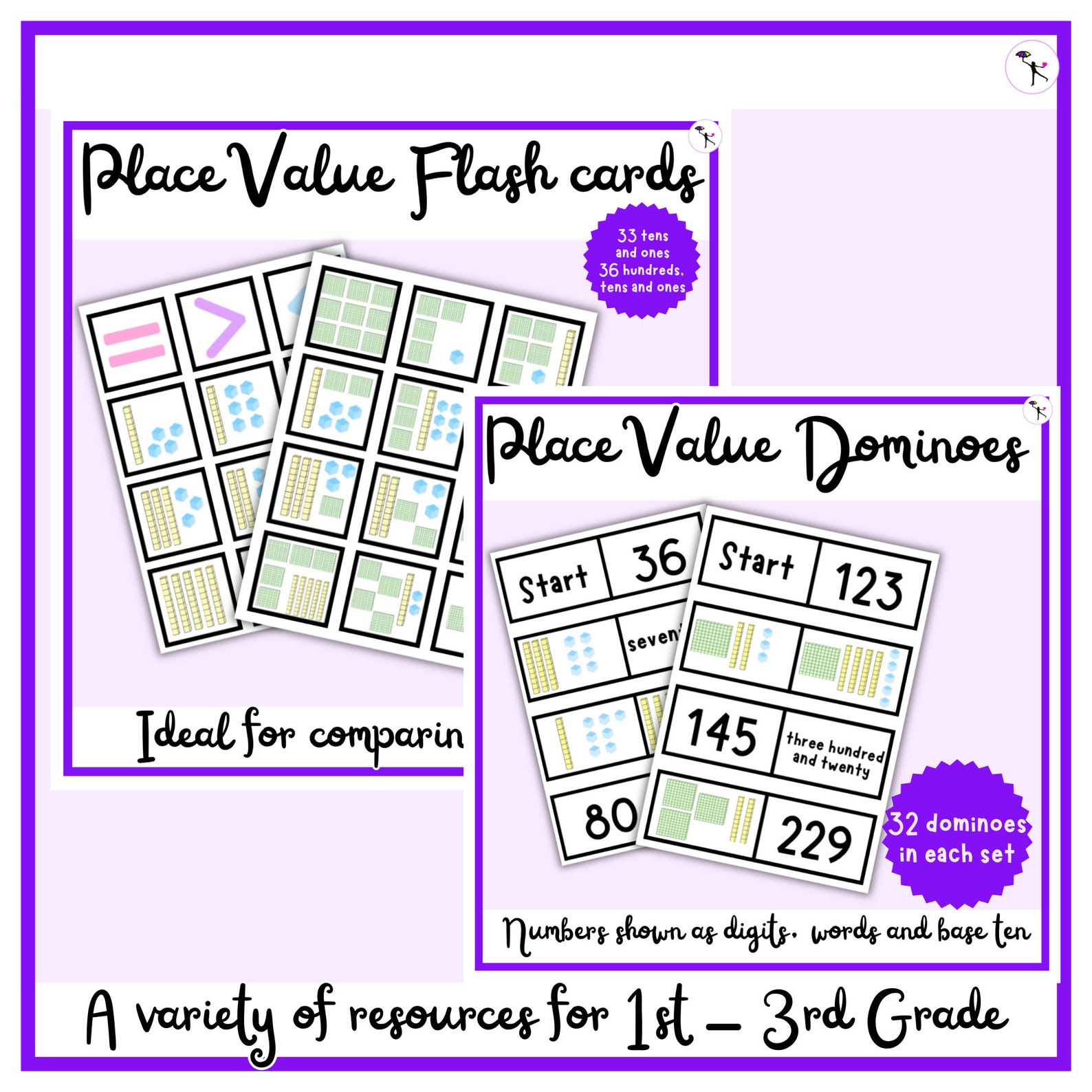 Place Value Bundle Math Printables Math Manipulatives Printable ...