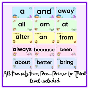 Google Slides Dolch Sight Words for Kindergarten Homeschool Reading up ...