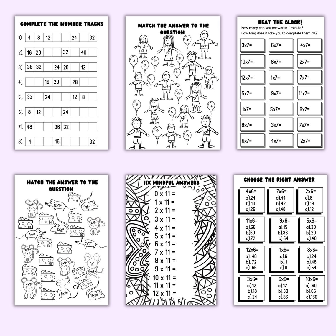 Times Tables Worksheet: Multiplication Worksheets Multiplication Table ...