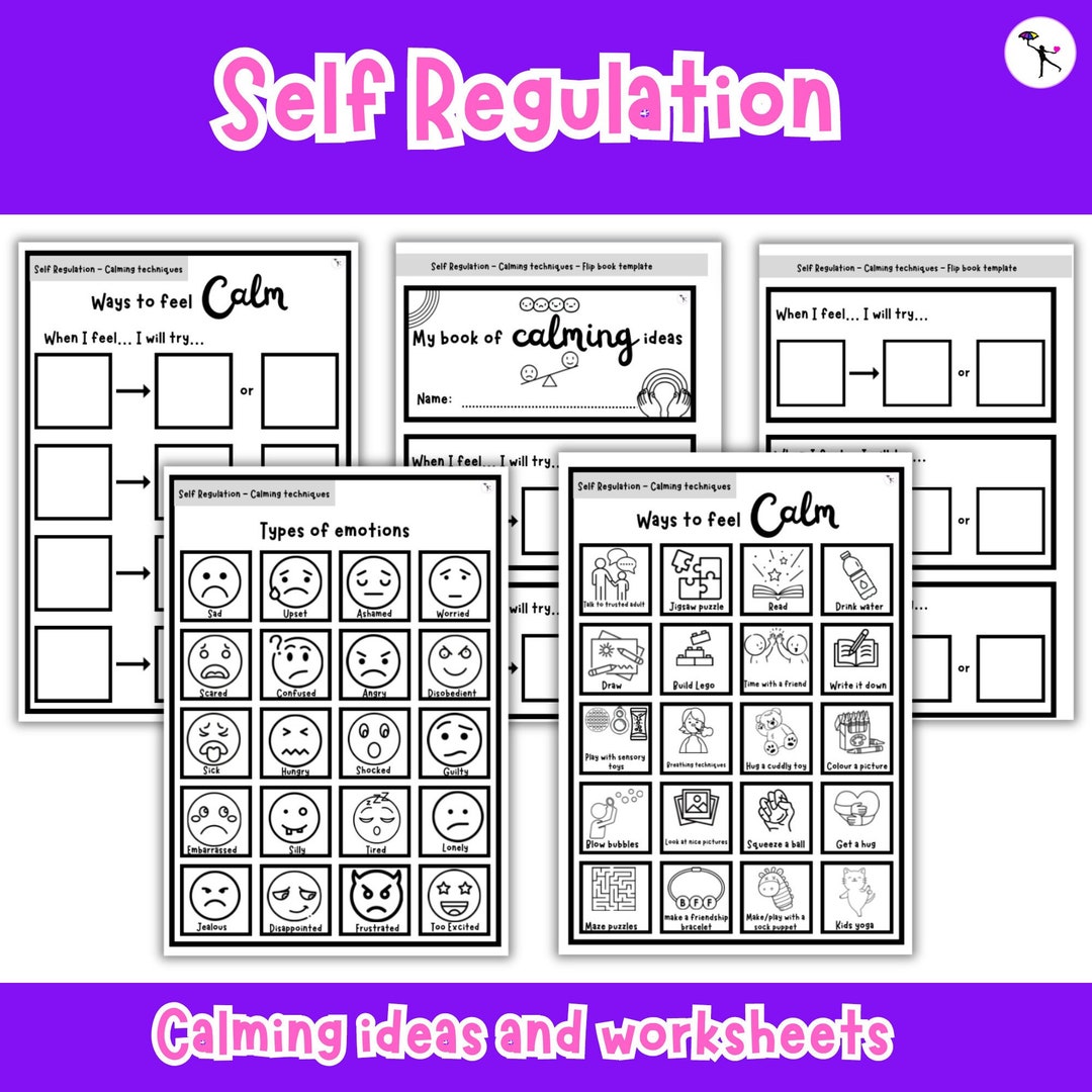 Self Regulation and Calming Strategies for Kids: Printable Resources ...