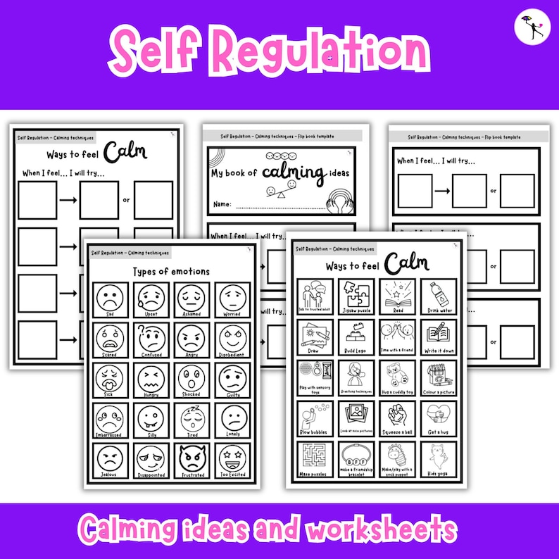 Self Regulation and Calming Strategies for Kids: Printable Resources ...