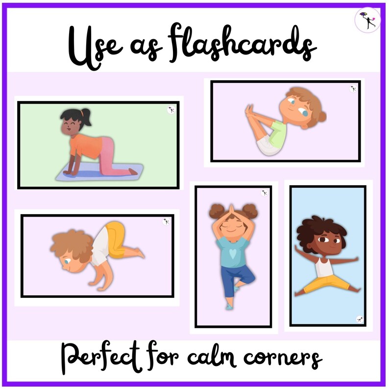 Printable Yoga Flashcards for Kids Emotional Regulation, Coping Skills ...