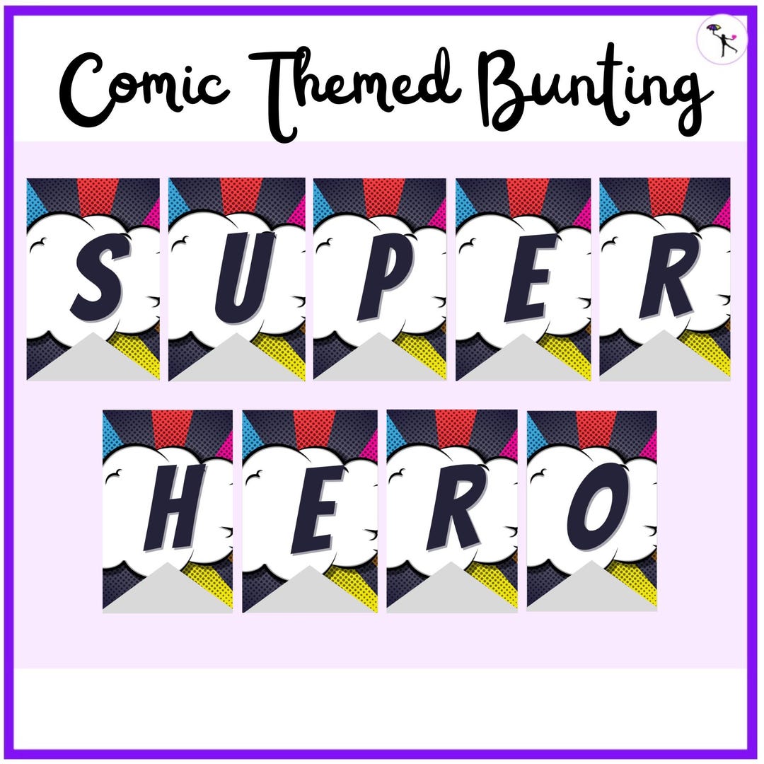 Classroom Decor: Comic; Classroom Banner; Classroom Labels; Classroom ...