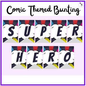 Classroom Decor: Comic; Classroom Banner; Classroom Labels; Classroom ...