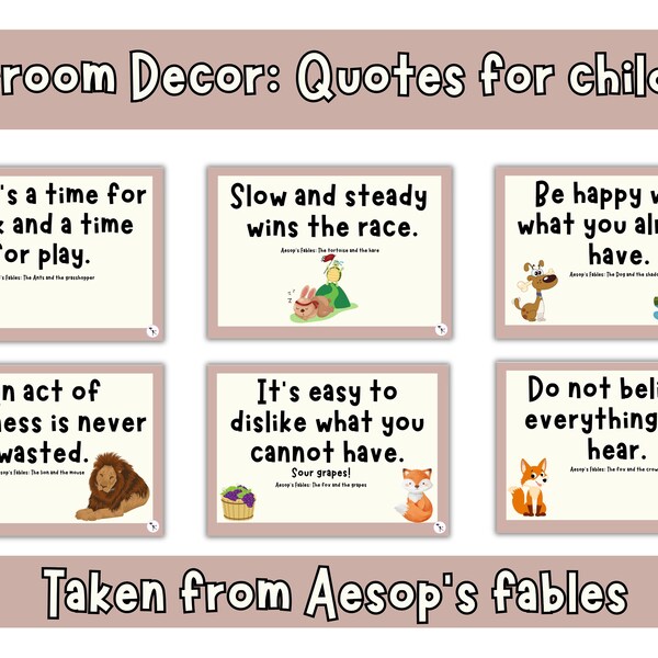 Aesops Fables - Etsy