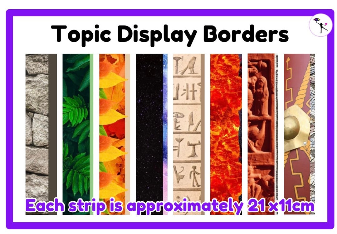 Printable Bulletin Board Borders: Classroom Decor Elementary Primary ...