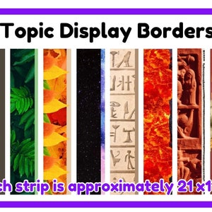 Printable Bulletin Board Borders: Classroom Decor Elementary Primary ...