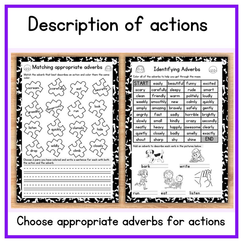 Printable Adverb Worksheets: Elementary English Grammar for Primary ...