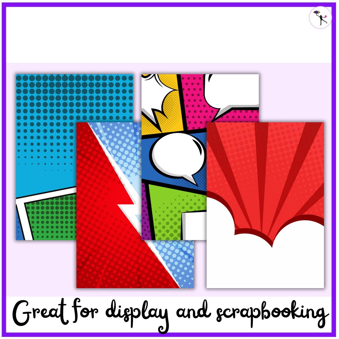 Comic Background: Superhero Background; Comic Book Display; Digital ...