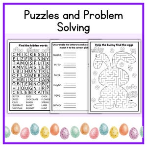 Easter Activity Booklet: Printable Puzzles, Mazes, Coloring Pages ...