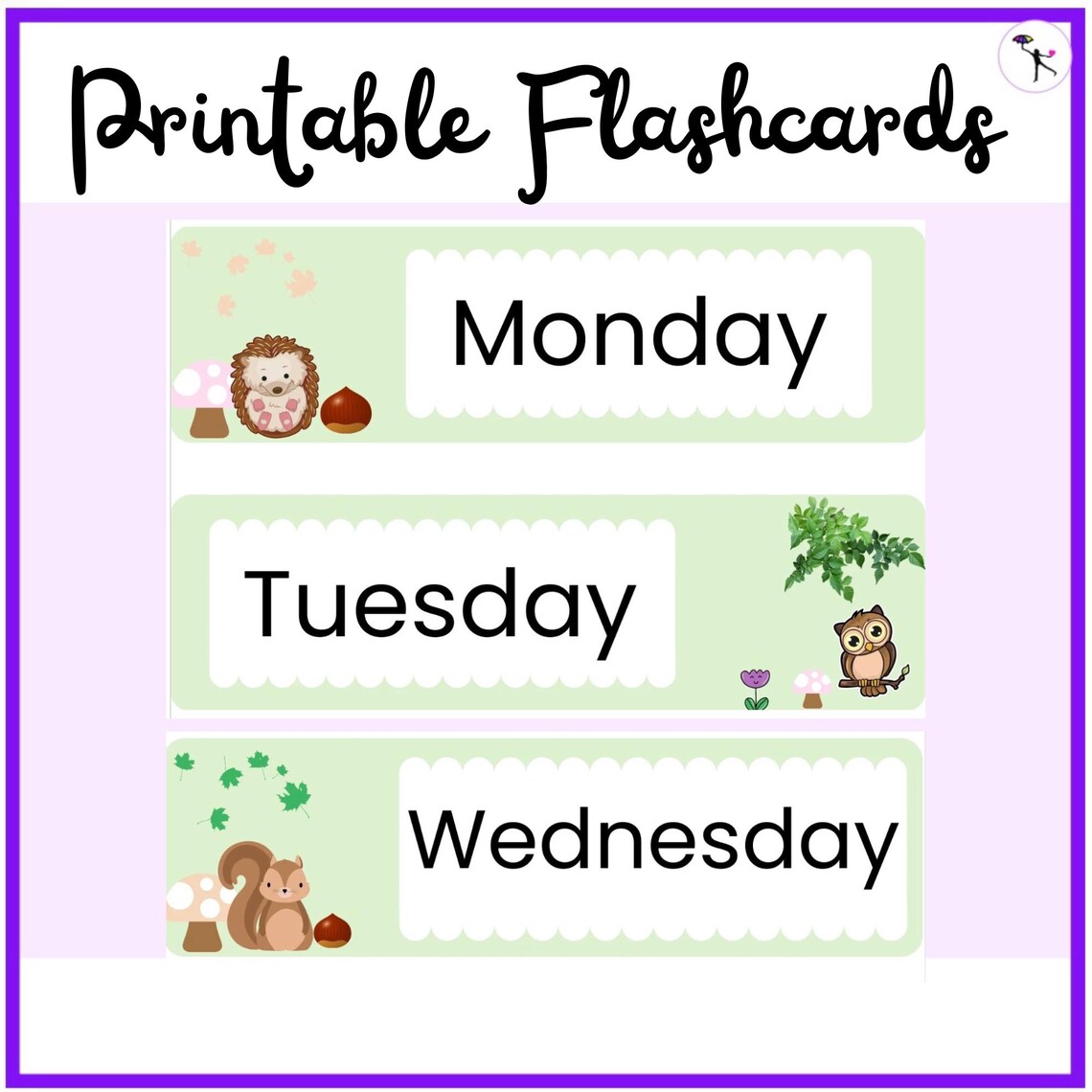 Days of the Week: Printable Flashcards; Days Labels; Classroom Decor ...