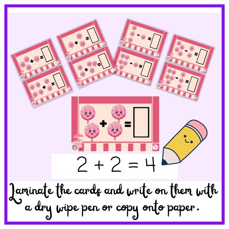 Printable Math Flashcards for Kids: Addition and Subtraction Activity ...